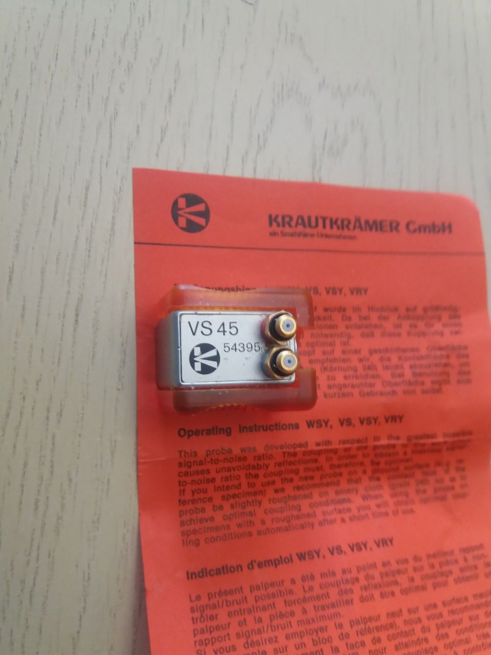 Преобразователь VS45 Krautkramer